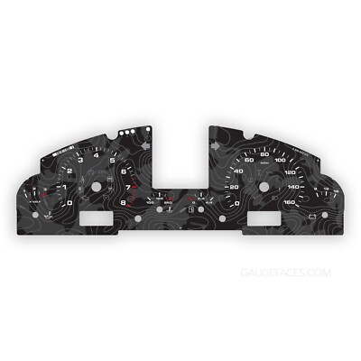 Porsche Cayenne 955 957 S GTS Instrument Gauge Face 160 MPH Topography ...