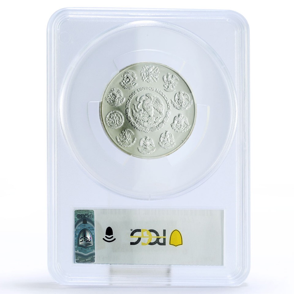 Mexico 2 onzas Libertad Angel of Independence MS69 PCGS silver coin ...