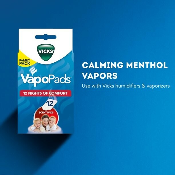 Vicks VapoPads Menthol 8 Hour 12-Pack Refill Pads (2 Pack) | eBay