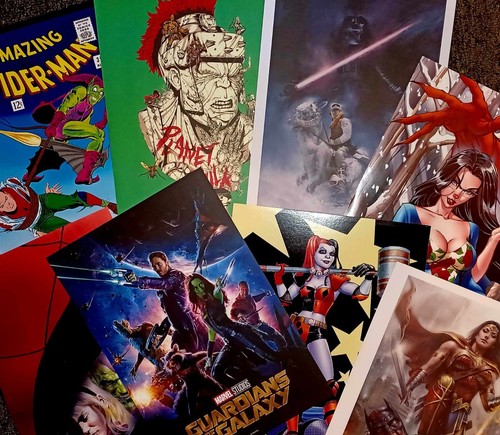 HUGE wholesale lot of 250+ Marvel, DC Comic Book Poster Art Prints ...