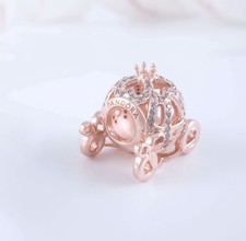Authentic PANDORA #789189c01 Disney Cinderella Sparkling Carriage Charm ...