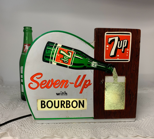 Rare Original 1960's Everbrite Motion Lighted 7Up Soda Menu Board Bar ...