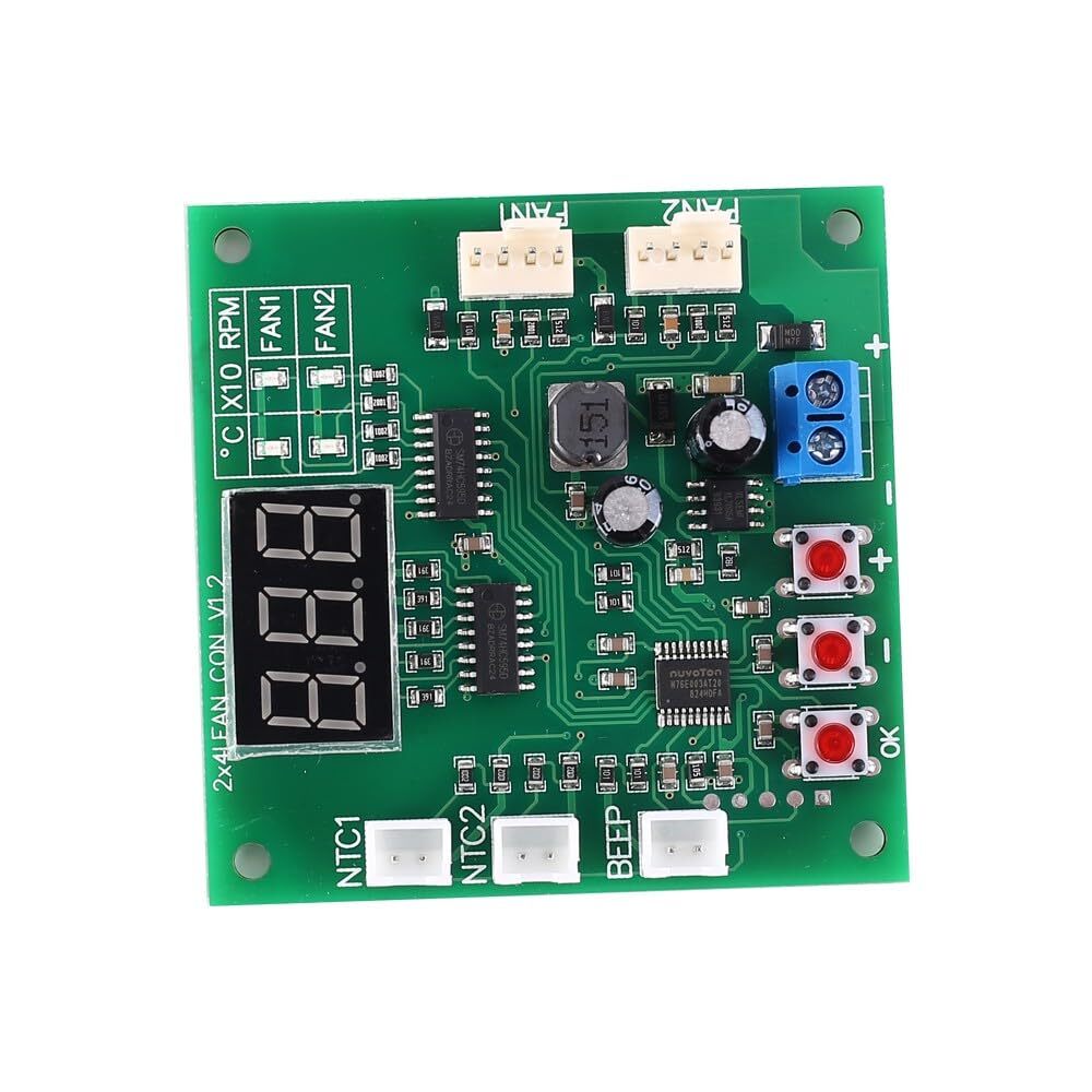 PWM Driver ModuleDC 12V 24V 48V 2 Channel 4-Wire PWM Speed Display ...