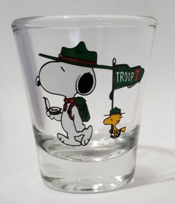 Troop Snoopy 1½ Shot Glass | eBay