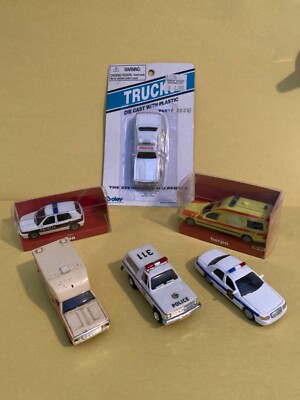 HO Scale Emergency Vehicles - Set Of 6 - Roco, Boley, Herpa, Walthers ...