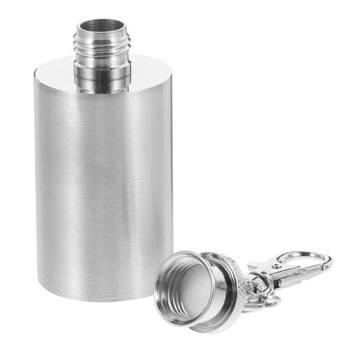 Stainless Steel Drinking Flasks Portable Pocket Key Chain | eBay