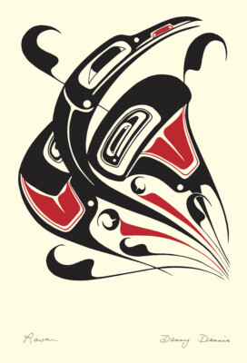 Raven Danny Dennis Art Card Tsimshian Northwest Coast Native No. 3037 ...
