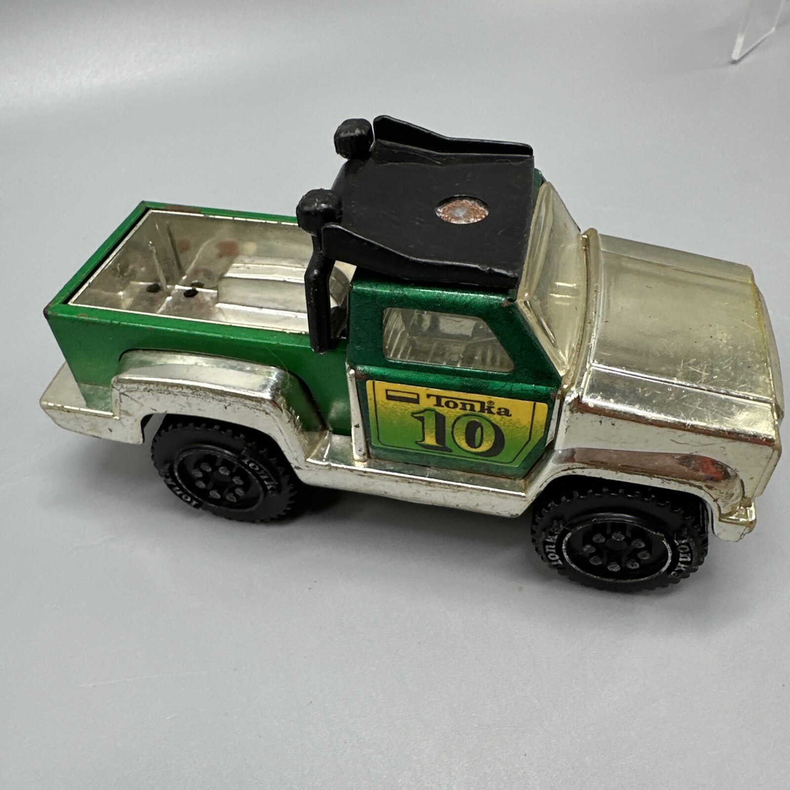 Vintage 1982 Tonka #10 Metal 4x4 Top Pickup Truck Chrome Green | eBay