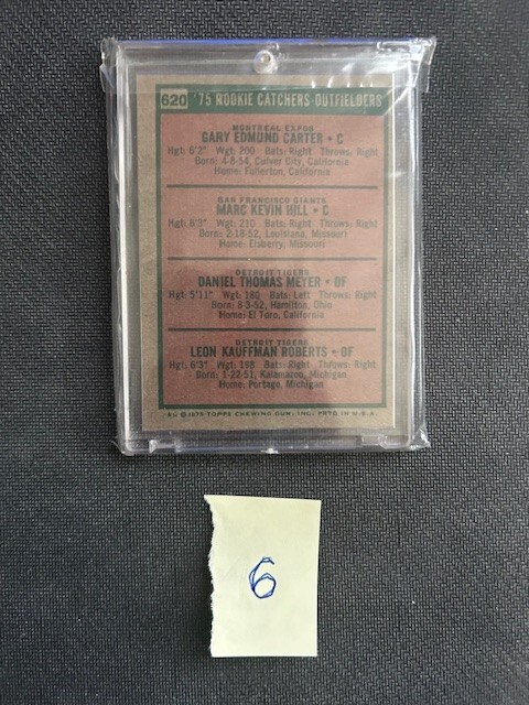 1975 Topps GARY CARTER RC #620 ( 6 ) NY Mets | eBay