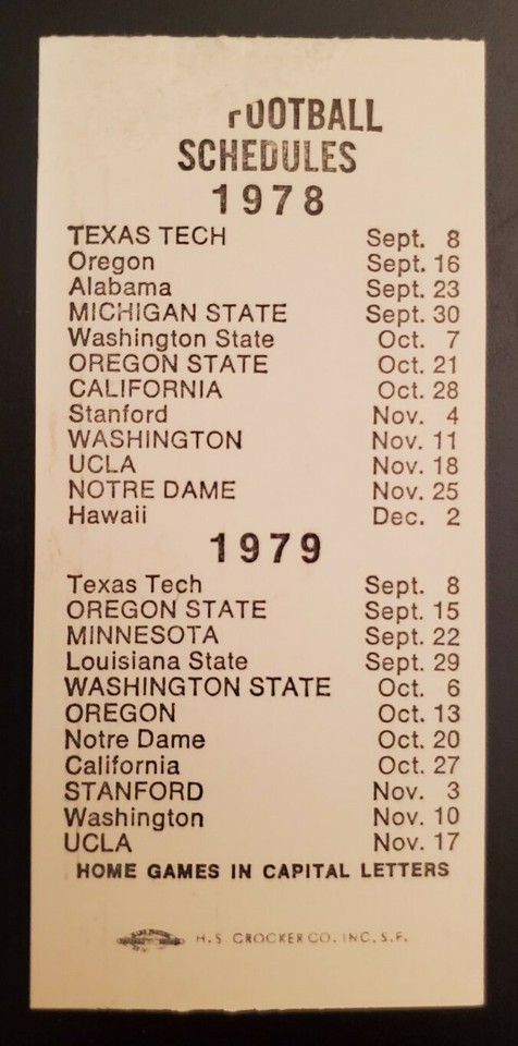 USC Trojans UCLA Bruins Football Ticket Stub 11/25 1977 Rob Hertel ...