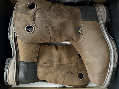 NIB FRYE Safety-Crafted 10” Western Work Boot Steel Toe 9.5M | eBay