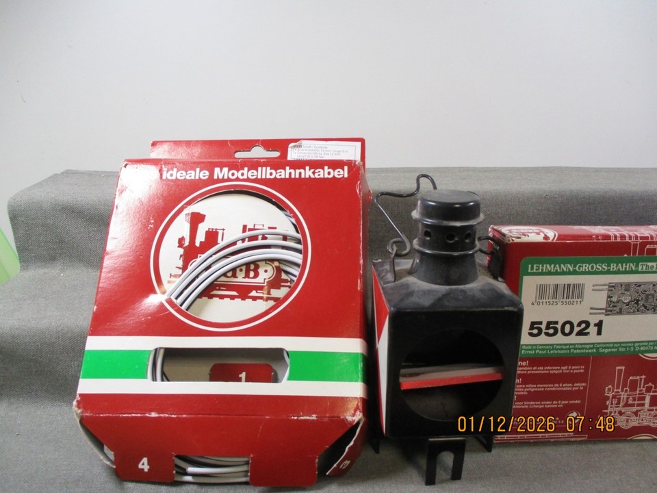 LGB Spur G 55021 u.a. Modellbahn Zubehör Set Laterne Kabel u.a. teils ...