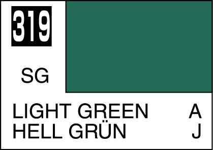 Mr.Hobby G319 Mr.Color Semi Gloss 319 Light Green (10ml) Modeling for ...