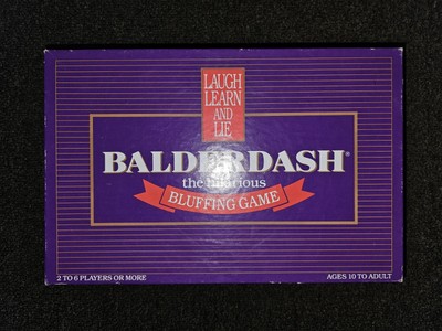 BALDERDASH THE HILARIOUS BLUFFING BOARD GAME | eBay