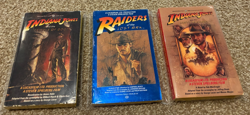 Indiana Jones - Complete Original Trilogy Book Set - RARE - Temple of ...