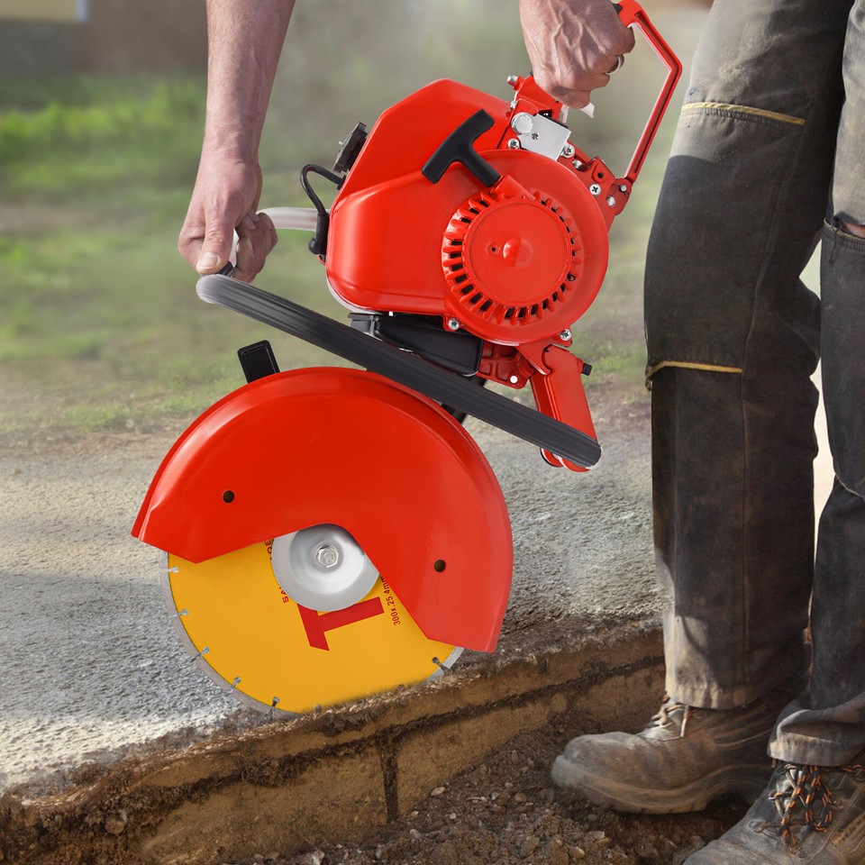 78.5cc 2-Stroke Gas Power Cement Masonry Concrete Cut off Saw 12 ...