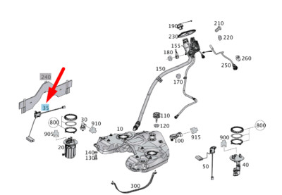 NEW MERCEDES-BENZ ML W166 FUEL LEVEL SENSOR A1665400417 | eBay