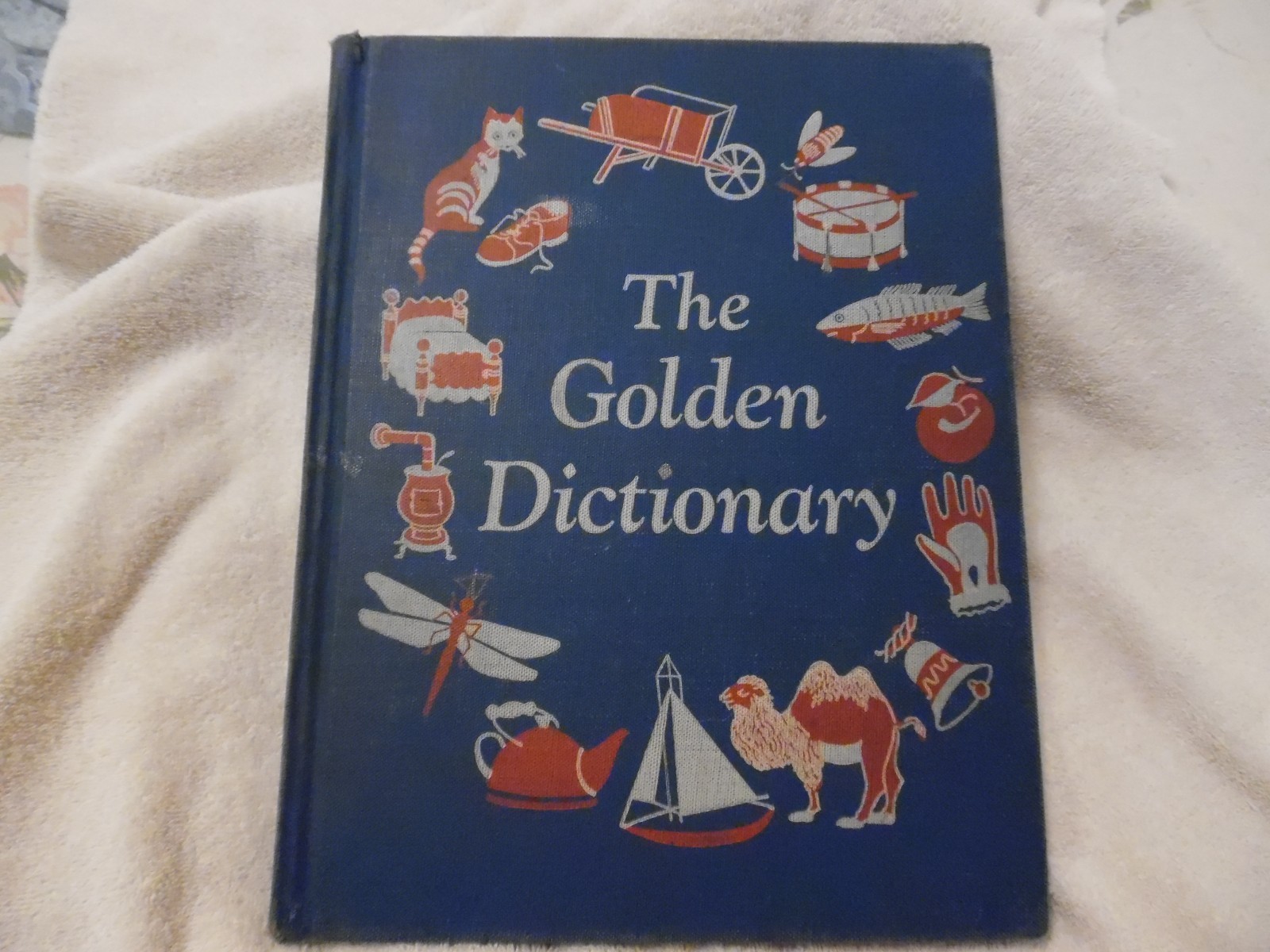 THE GOLDEN DICTIONARY BIG BOOK byELLEN WALPOLE 1944 GOLDEN PRESS BLUE ...