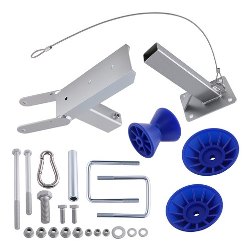 Adjustable Boat Trailer Winch Stand w/Trailer Rollers Set Fit 3" W X 4 ...