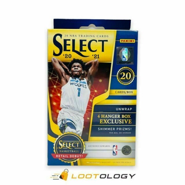 Panini Select 2020 NBA Trading Card Hanger Box (20 Cards, Shimmer ...