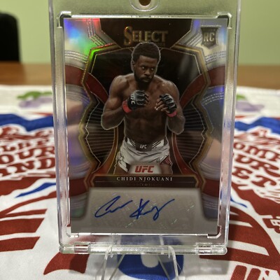 2023 Panini - Select UFC Chidi Njokuani Silver Auto Rookie Card No. RS ...