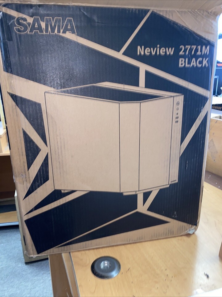 Dent SAMA Neview 2771 Black Tempered Glass Micro-ATX Tower Gaming ...