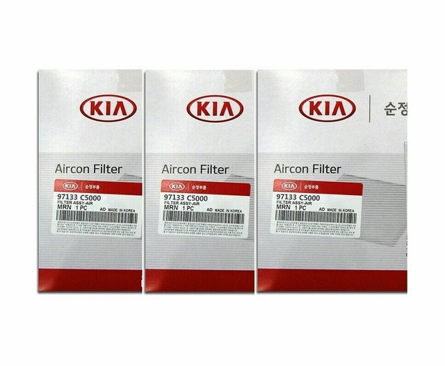 OEM Genuine Parts Cabin Air Filter 97133C5000 3EA for KIA 2015-2019 ...