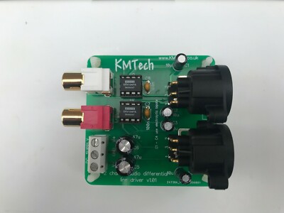 KMTech 2-Channel DRV134 based Differential Balanced Line Driver ...
