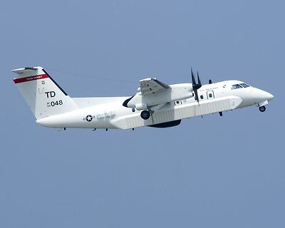 E-9A WIDGET AIRCRAFT TAKES OFF FROM TYNDALL AIR FORCE BASE - 8X10 PHOTO ...