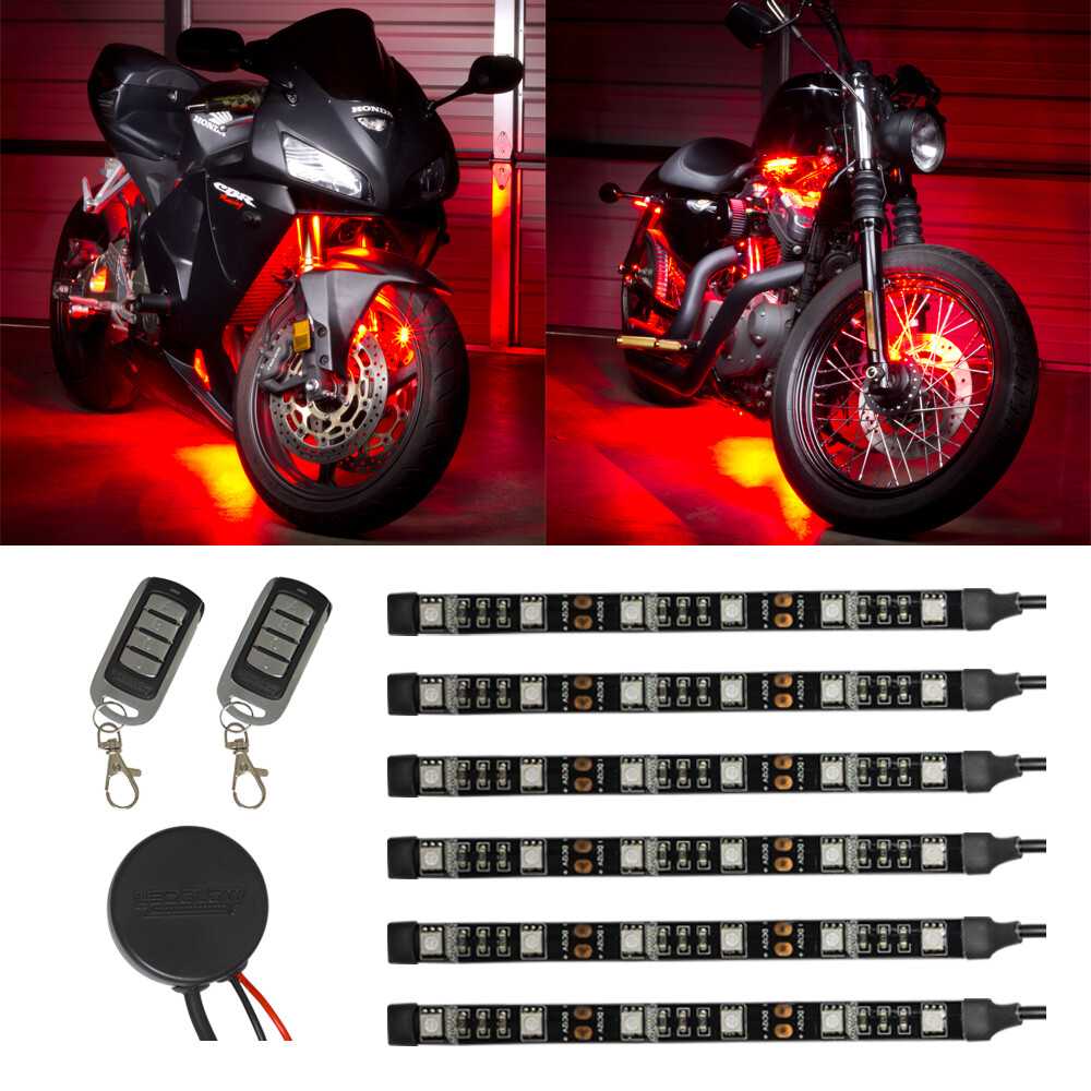Red Led Motorcycle Light Kits