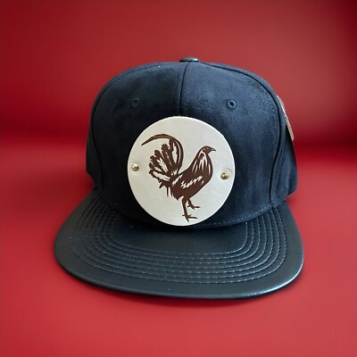 Snapback Hats Mens Leather Patch Rooster Gallo Game Fowl Fashion Best ...