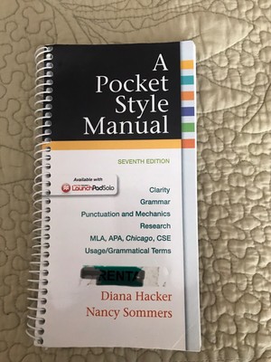 A Pocket Style Manual by Nancy Sommers and Diana Hacker (2014, Spiral ...