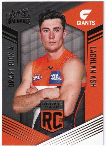2020 SELECT DOMINANCE '2020 ROOKIE' RC4 LACHLAN ASH GWS GIANTS #049 ...