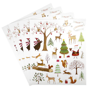 Winter Forest Stickers 4 Sheets | eBay