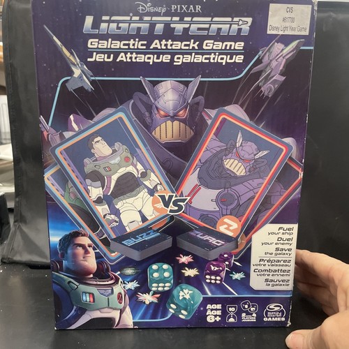 Disney Pixar Lightyear Galactic Attack Game Card & Dice Game 6y ...
