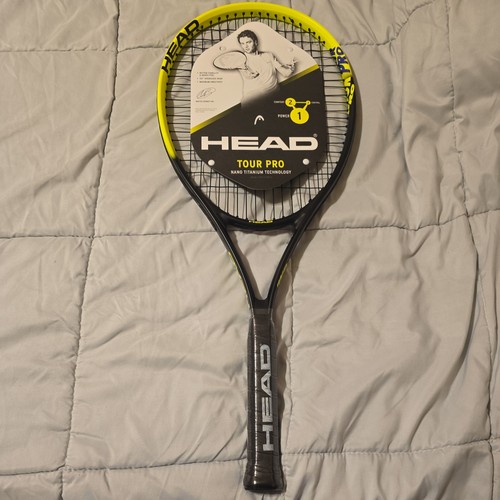 Head Tour Pro Tennis Racket 110" Oversized Head Nano Titanium 4 3/8 ...