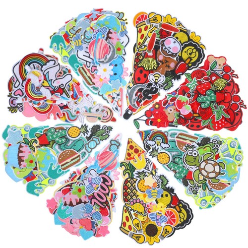 Yinder 95 Pcs Assorted Embroidered Iron on Patches Bulk Random Sew on ...