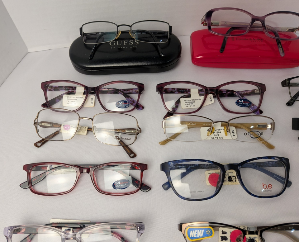 Eyeglasses Frames Mixed Brands Lot 25 Frames Wholesale Bulk New/ Pre ...