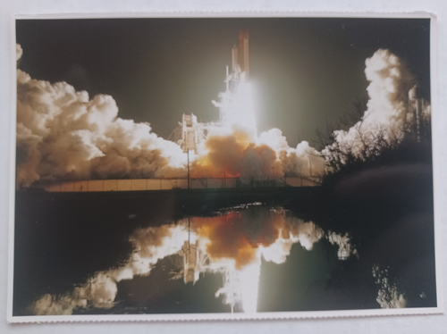 Kennedy Space Center Postcard - Night Launch Challenger | eBay UK