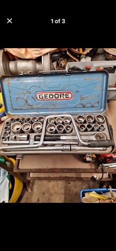 Gedore Vintage Blue Socket Set Original Condition All Working Good ...