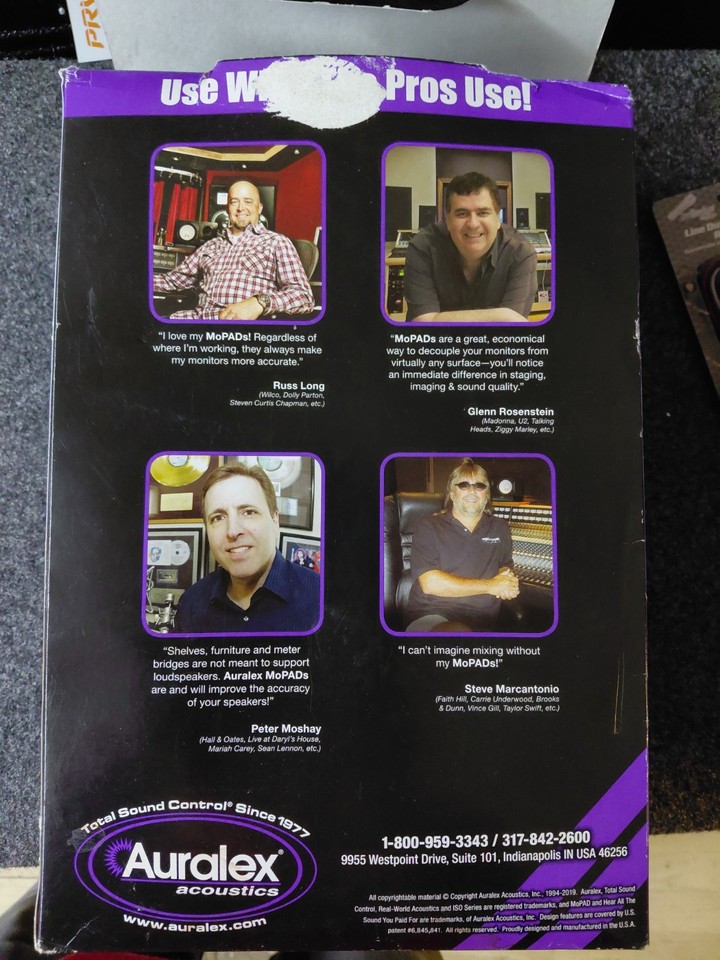 Auralex MoPad Monitor Isolation Pads monitor studio monitor isolators | eBay