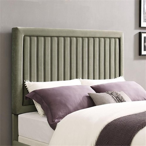Crosley Grayson Microfiber Panel Tufted Full/Queen Panel Headboard in ...