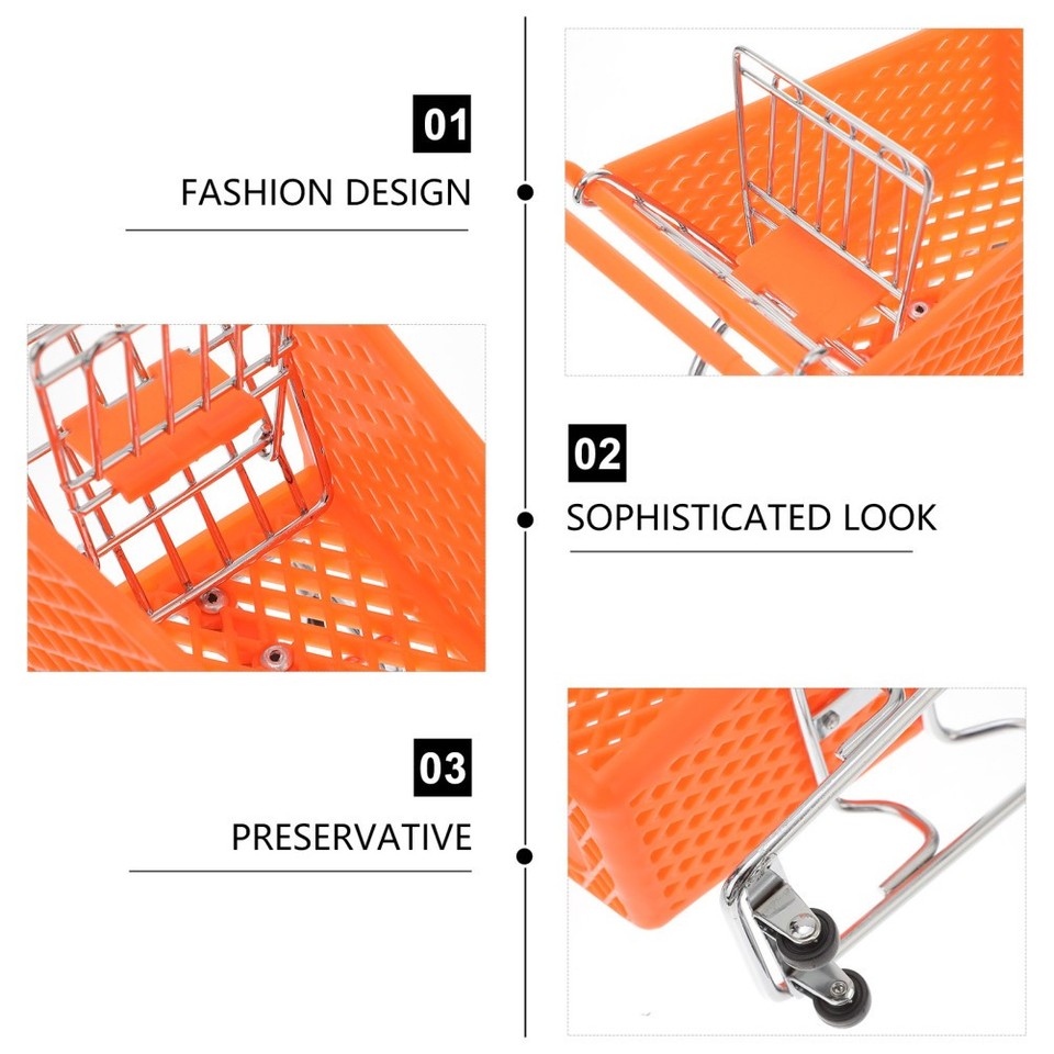 Toddler Grocery Cart Shopping Trolly Kids Kitchen Storage Basket | eBay ...