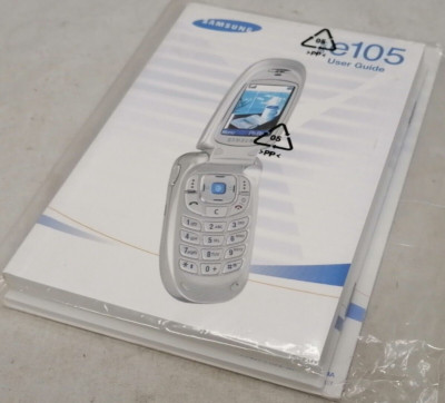 NIB Samsung e105 User Guide | eBay