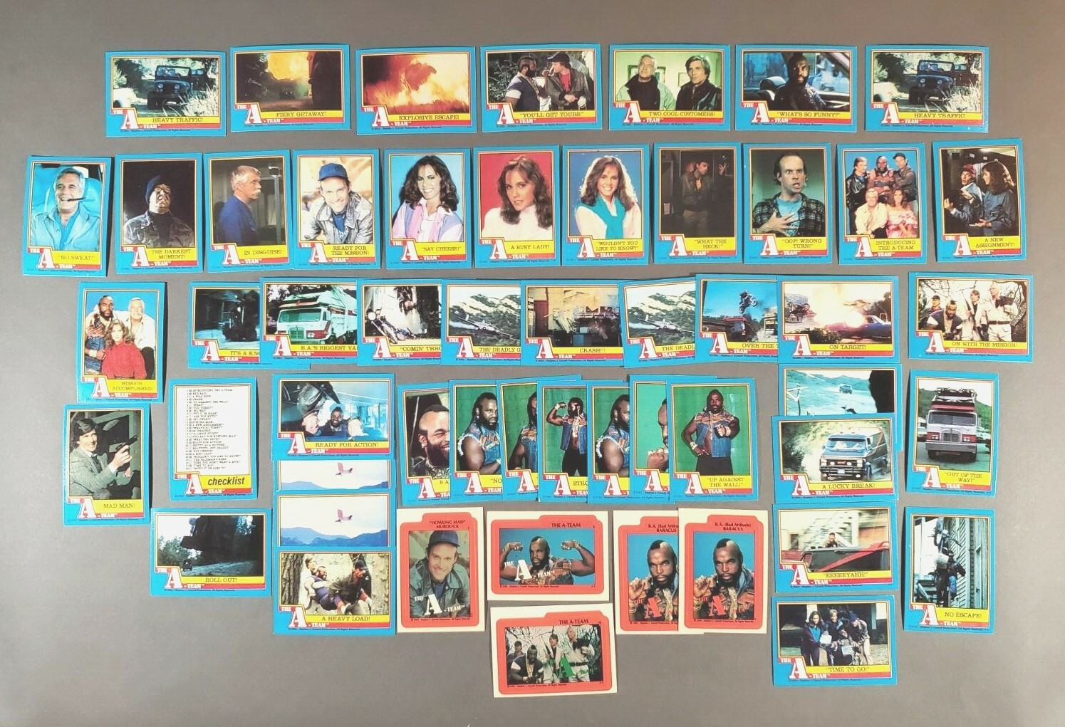Vintage 1983 A-Team Collectors Cards and Stickers | eBay