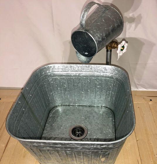 Galvanized Farmhouse Sink DIY Galvanized Tub Sink • The Prairie