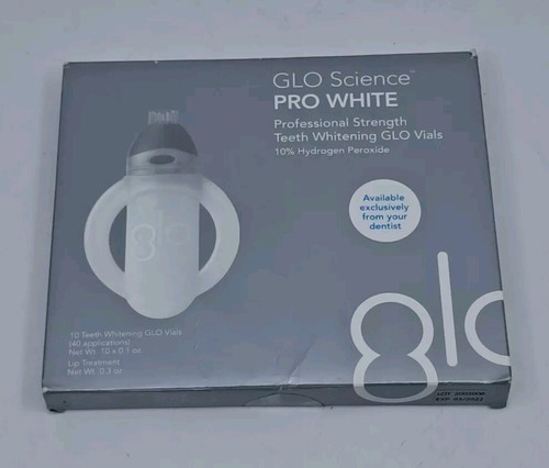 GLO Science WHITENING GEL VIALS - 10 Count With Lip Treatment - New ...