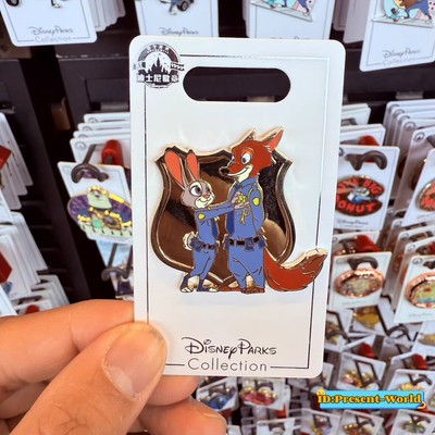 Authentic Disney 2025 Judy Hopps Nick Wilde Zootopia Pin Badge Shanghai ...