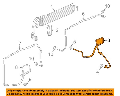 GM OEM Transmission Cooler-Oil outlet tube 39066234 | eBay