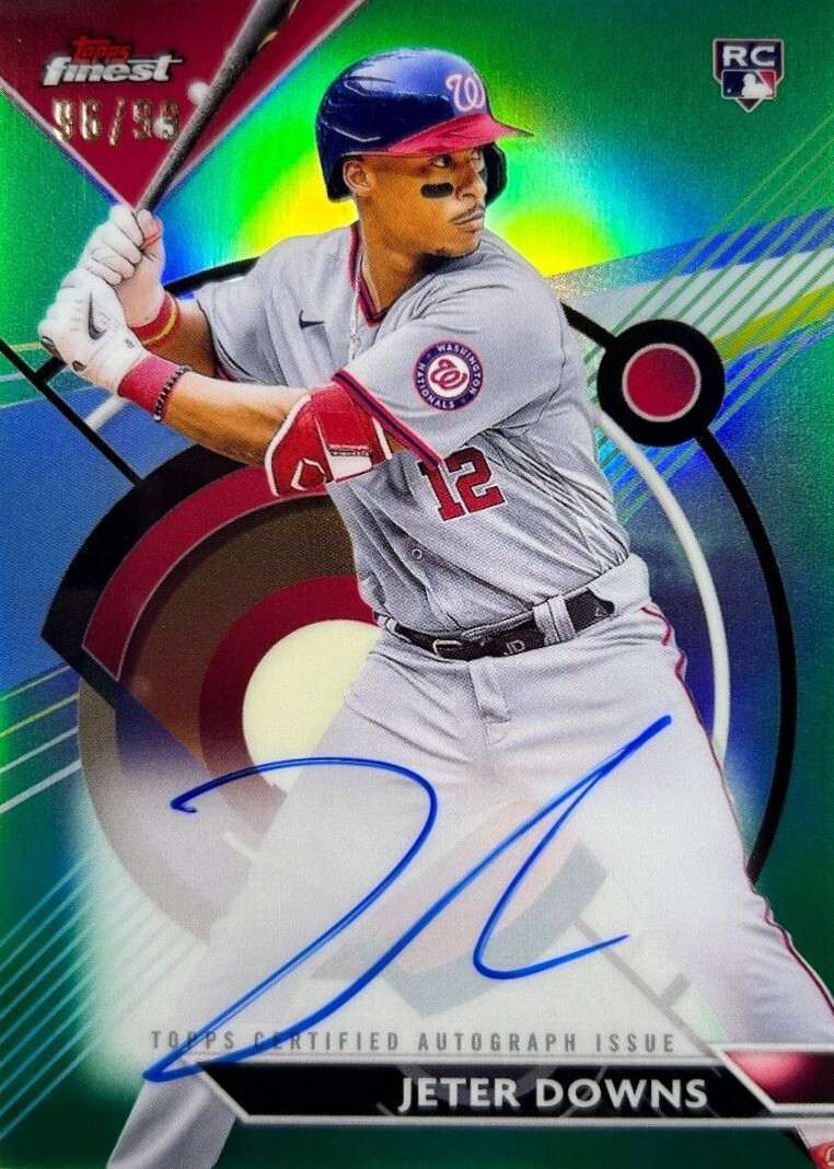 2023 Topps Finest - Finest Autographs Green Refractor #FA-JD Jeter ...